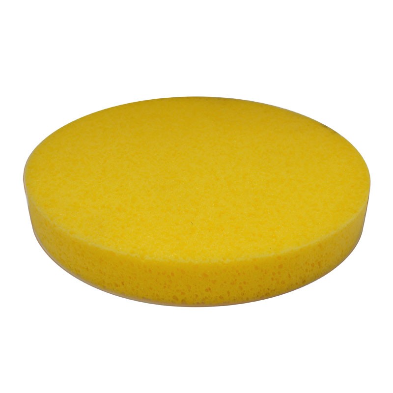 16" Velcro Sponge Disc, Yellow, Medium/Coarse