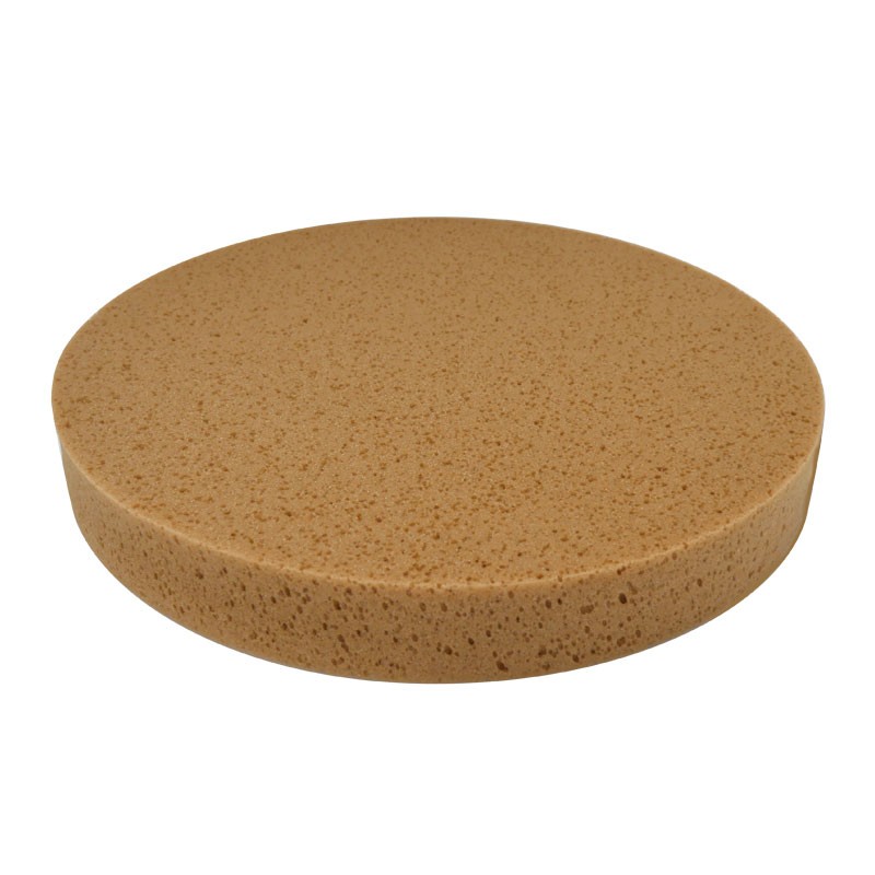 16" Velcro Sponge Disc, Tan, Medium Open Pore