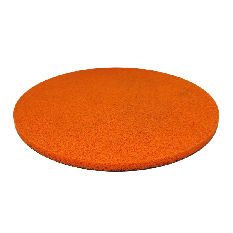 16" Velcro Sponge Disc, Orange, Fine