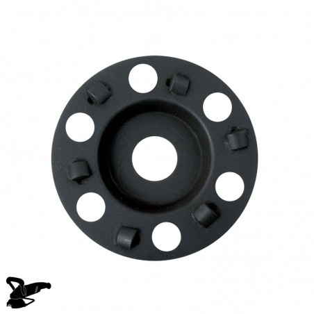 4" DX PCD Diamond Disc, Thick Coating & Adhesive Removal